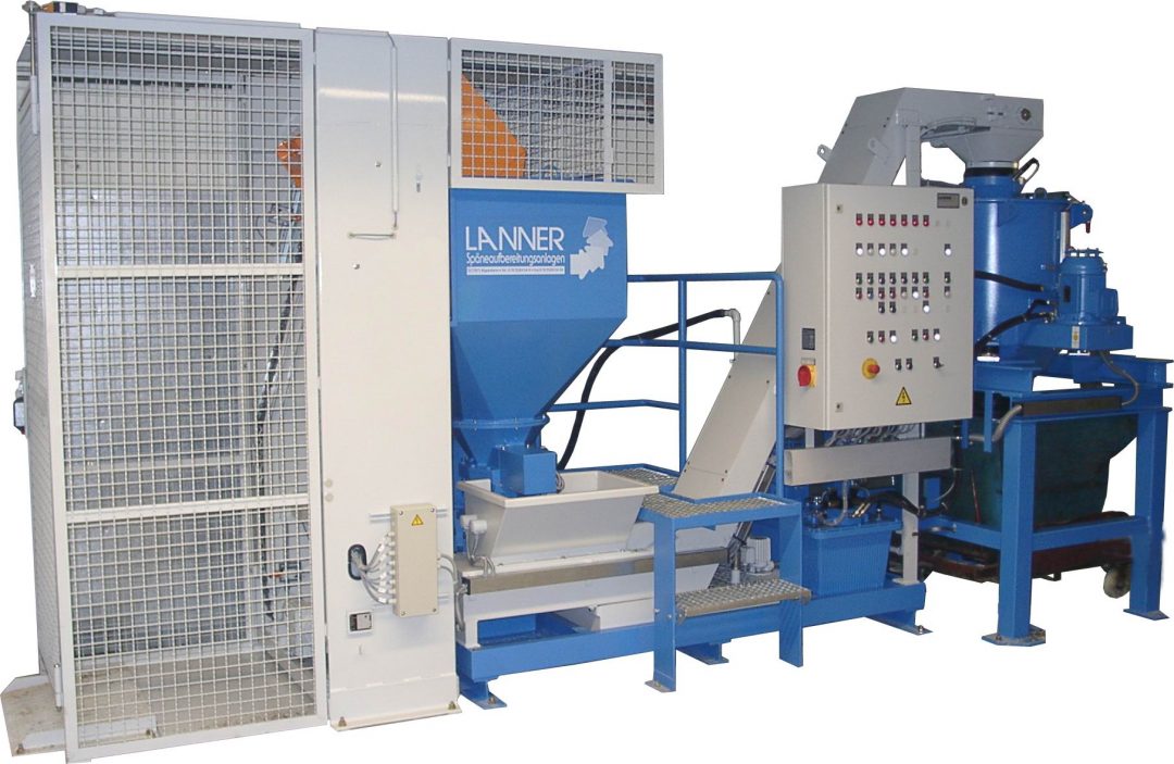 Système automatique de traitement des copeaux, essoreuse à copeaux